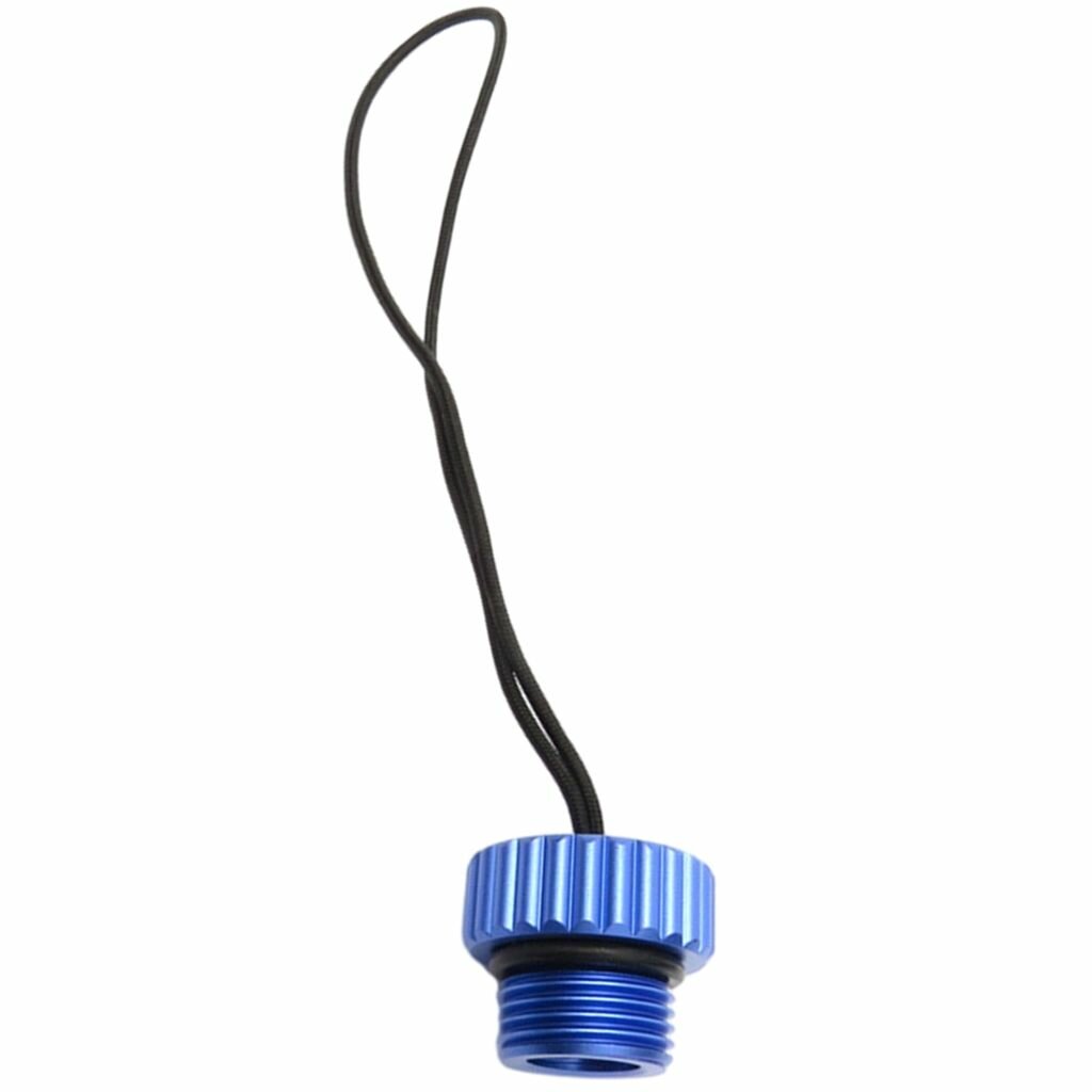 (1шт) Клапан водолазного баллона с алюминиевой пылезащитной крышкой CAP02-синий