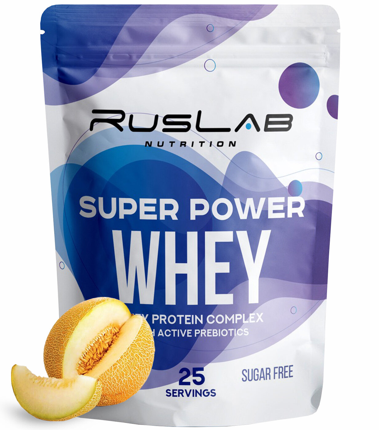Протеин сывороточный SUPER POWER WHEY (800 гр), вкус спелая дыня,2 шт.