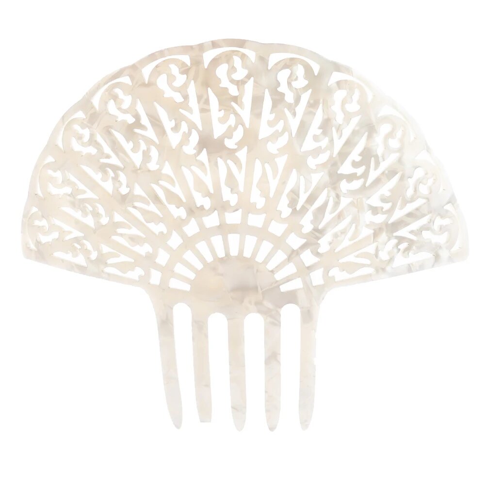 Гребень для волос черепаховый ацетатный white
