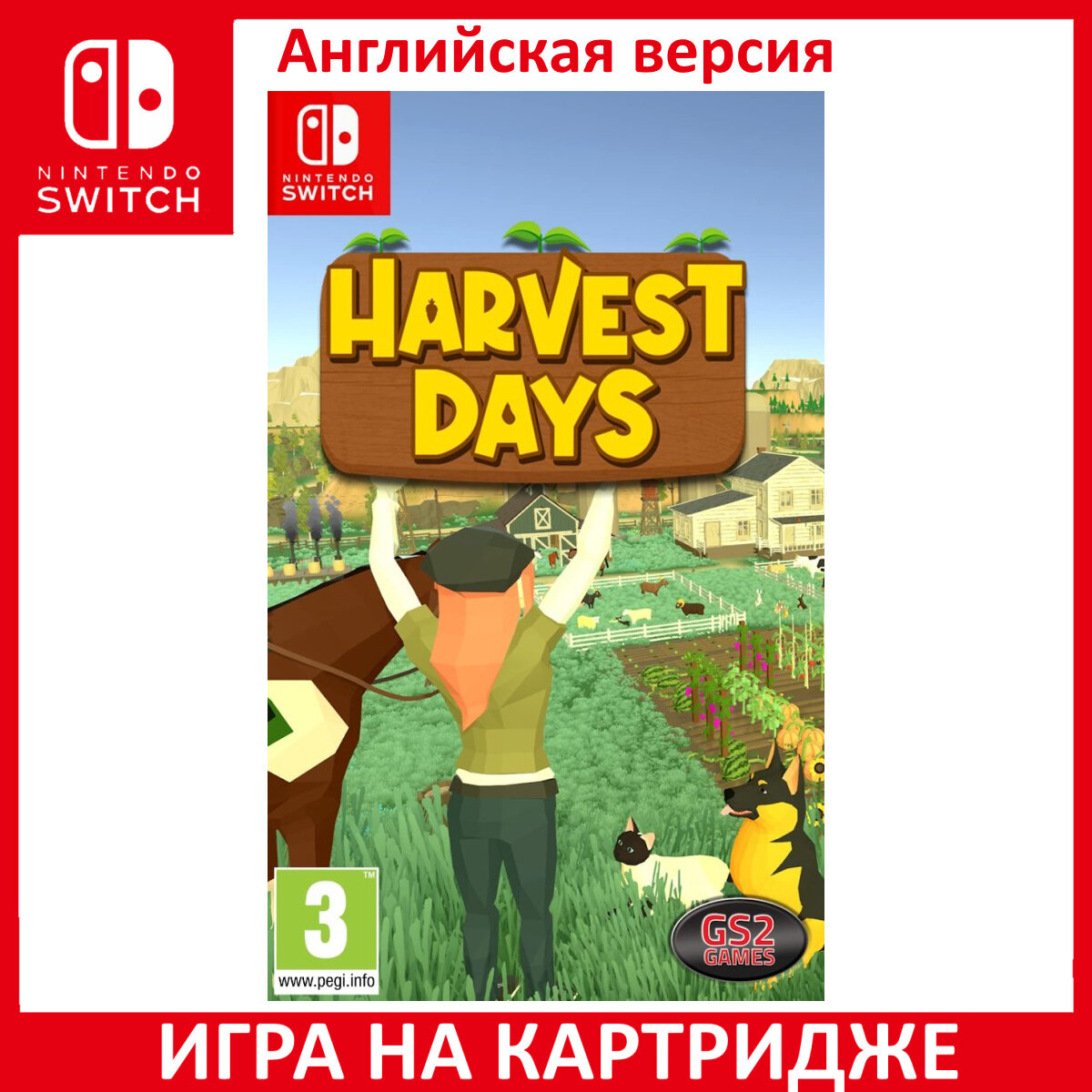 Игра Harvest Days: My Dream Farm Switch Английский язык Картридж на Nintendo Switch