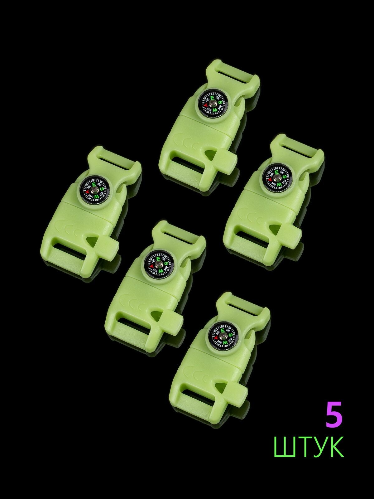 Застежка фастекс тактический Hobbylive из полиацеталя для паракорда