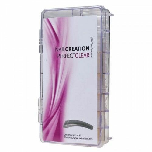 Nail Creation Perfect Clear Tips box Прямые типсы с галочкой 250 шт (№1-10)