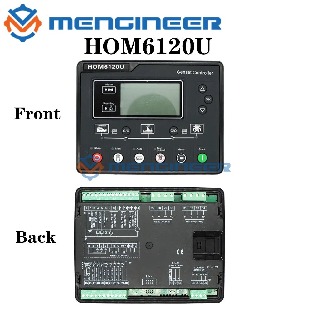 Контроллер дизельного генератора SmartGen HGM6110U HGM6120U 6120U with AMF