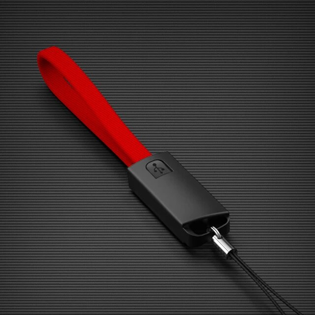 Кабель Micro USB Type-C с брелоком для ключей, кабель для быстрой Красный, For Type C, Красный