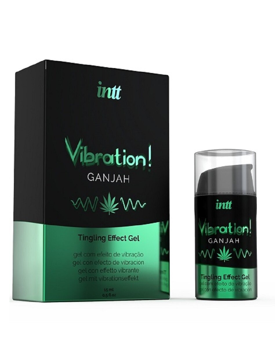 Интимный гель Intt Vibration Ganjah, с эффектом вибрации, гипоаллергенный, 15 мл