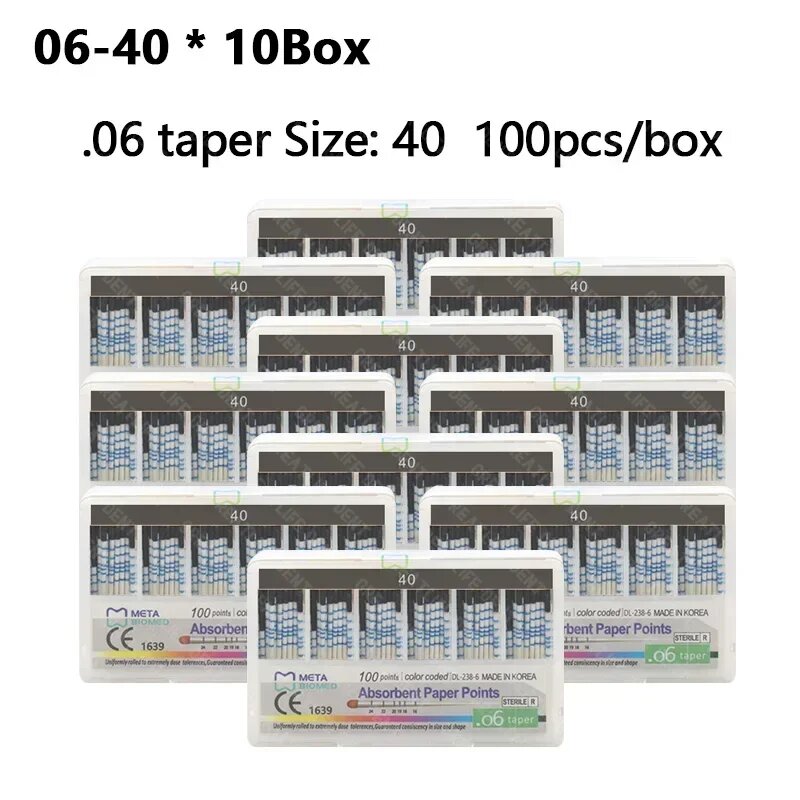 Стоматологические бумажные наконечники Mark 02 04 06 06 40