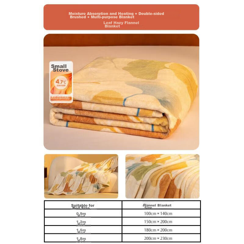 Mercury Home Textile Thickened Autumn and Winter Nap Blanket Office Single Air Conditioning Blanket Ye Menglong 150×200cm