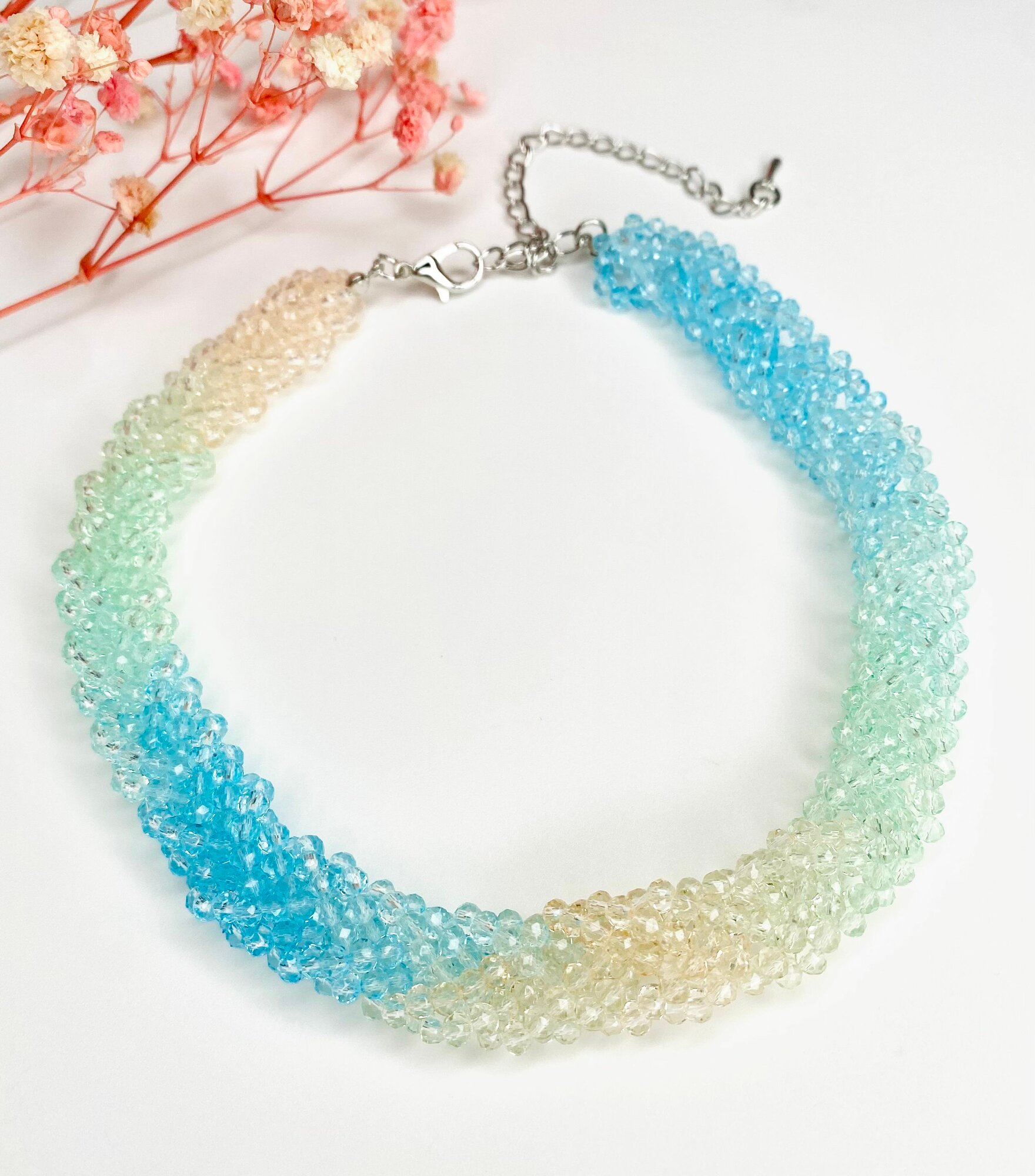 Колье, искусственный камень