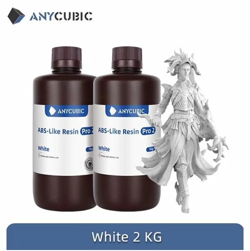 Фотополимерная смола Anycubic ABS+ LIKE Resin PRO 2 UV Resin для 3D принтера 2 шт, белый