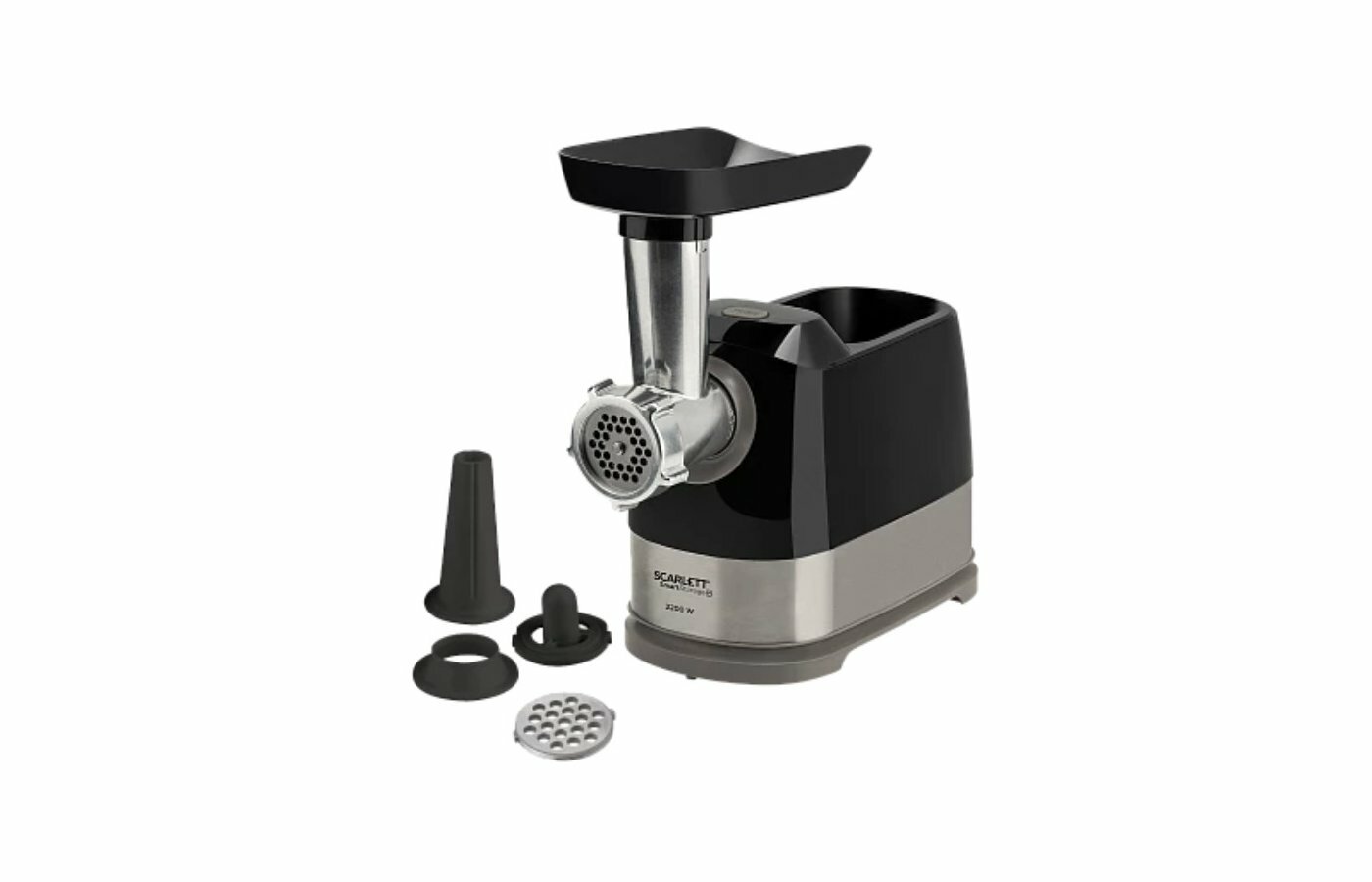 Мясорубка электрическая Scarlett SC-MG45S76, серая, система реверса