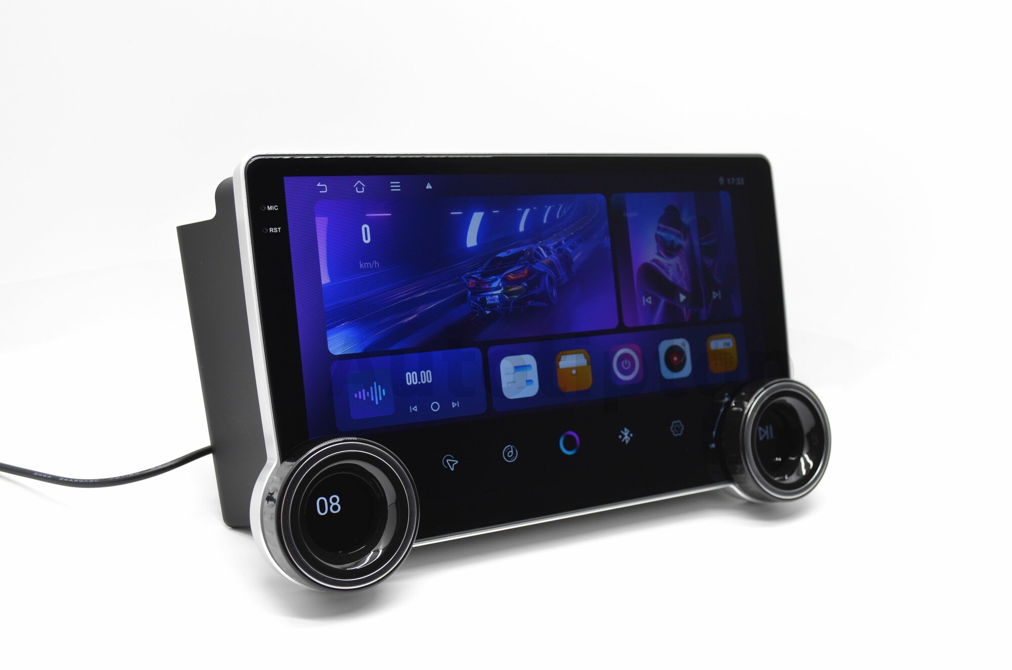 Большая магнитола Tesla 8 core 4/64 с крутилками SsangYong Rexton Рекстон 2007-2012