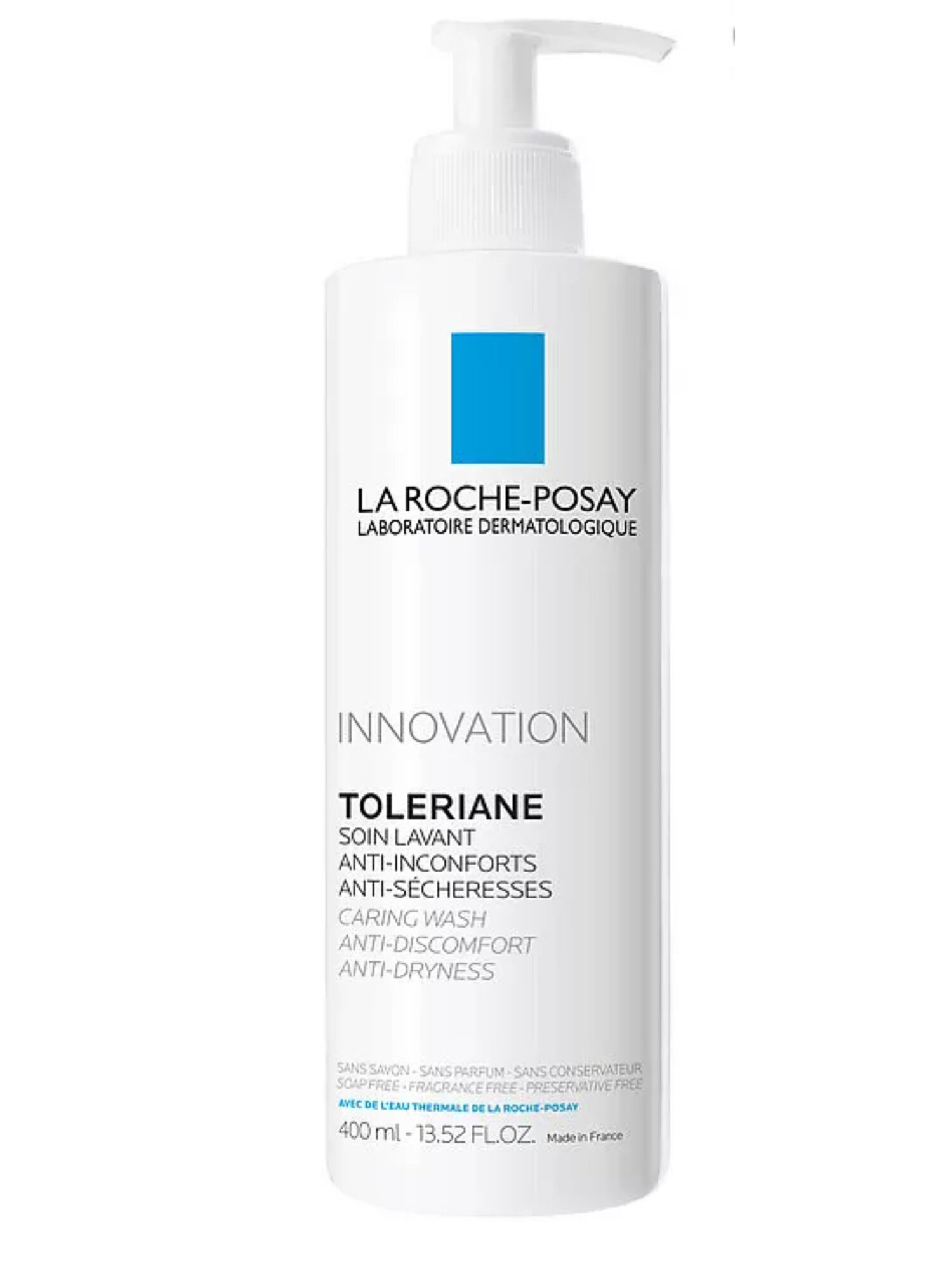 LA ROCHE-POSAY Очищающий крем-гель для умывания Toleriane Caring Wash (400 мл)