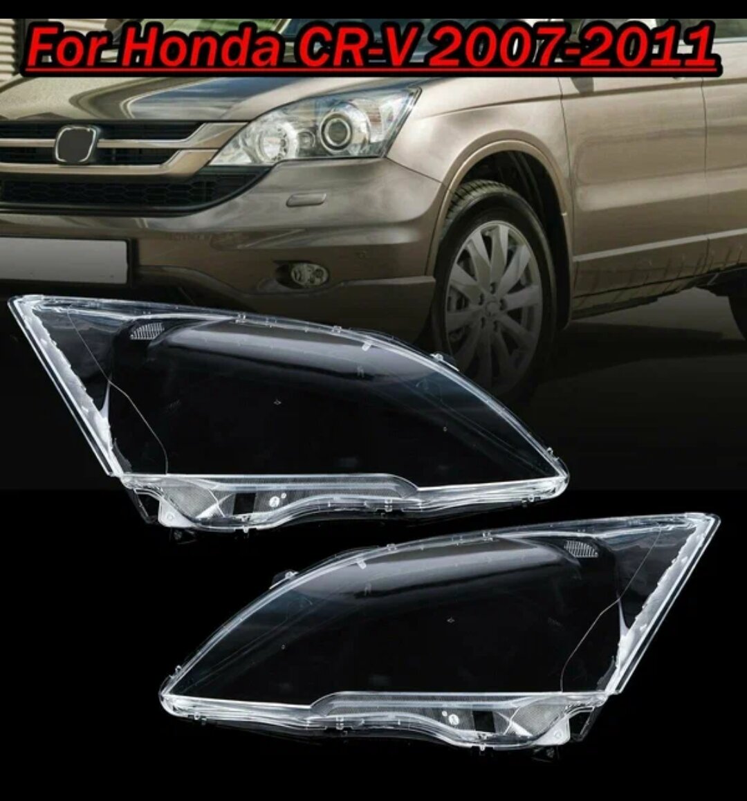2PCS автомобильная фара , прозрачный корпус абажура для Honda CRV 2007-2011