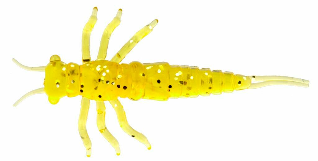 Приманки рыболовные силиконовые Твистеры съедобные lucky john Pro Series NAYADA 3.0in (07.62)/071 7шт. набор снастей для зимней и летней рыбалки резиновые рыбки, искусственные наживки