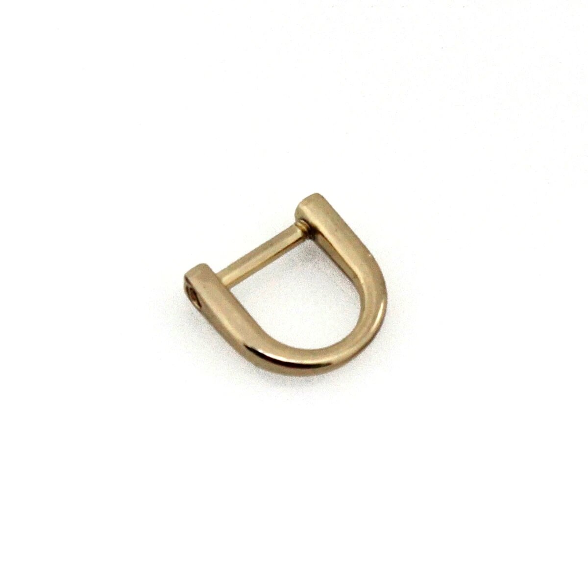 Металлическая D-образная пряжка CLOXY 10 мм light gold