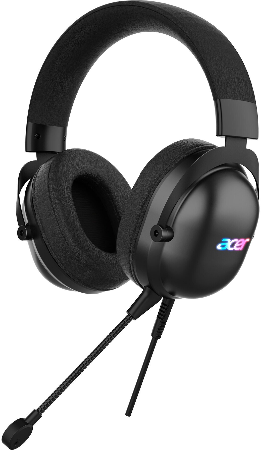 Наушники игровые Acer AHW122, с микрофоном, черный (ZL. HDSCC.01U)