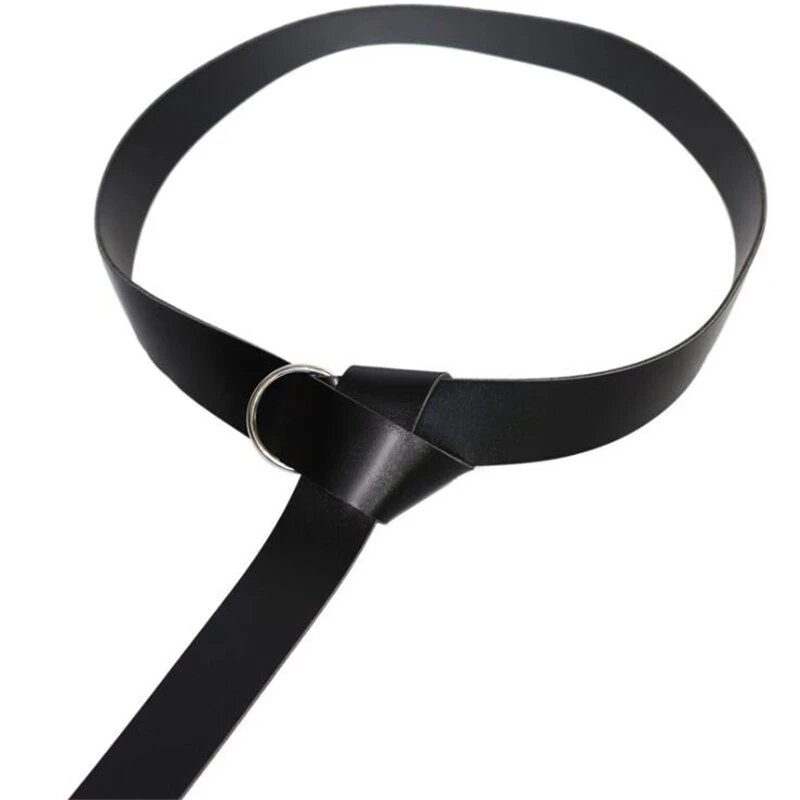 Мужской средневековый панк-жилет Викинги Larp замшевый Черный, S, 185cm black belt