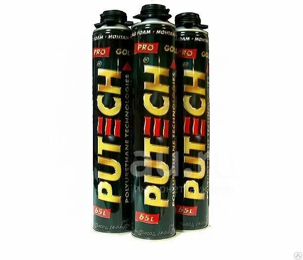 Пена монтажная Putech Pro Gold профессиональная всесезонная 850 мл