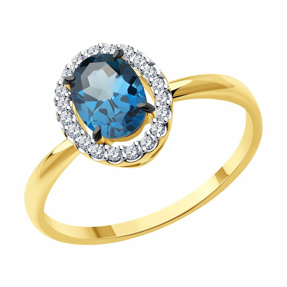 Кольцо, желтое золото, 585 проба