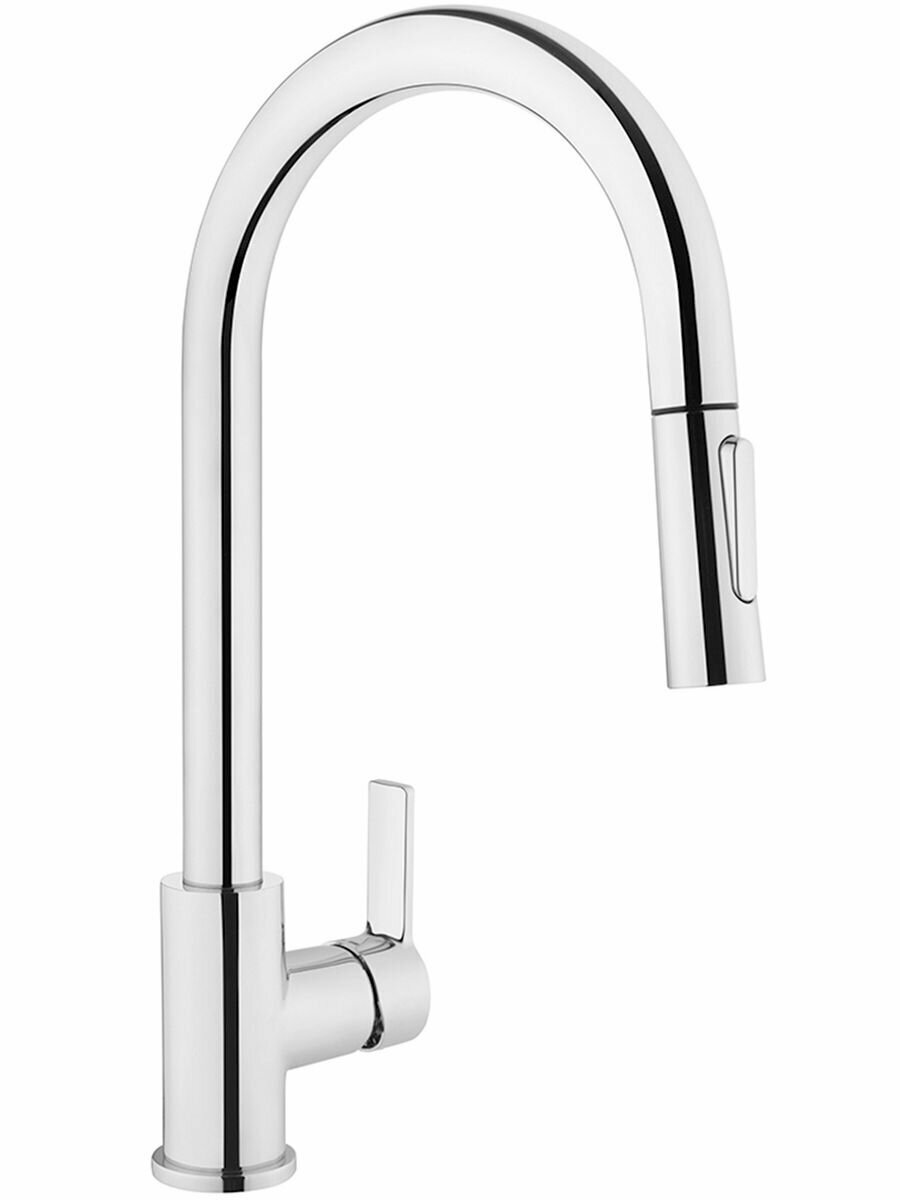 Смеситель для кухни Vitra Maestro однорычажный с выдвижным изливом высотой 189мм, хром A42145EXP