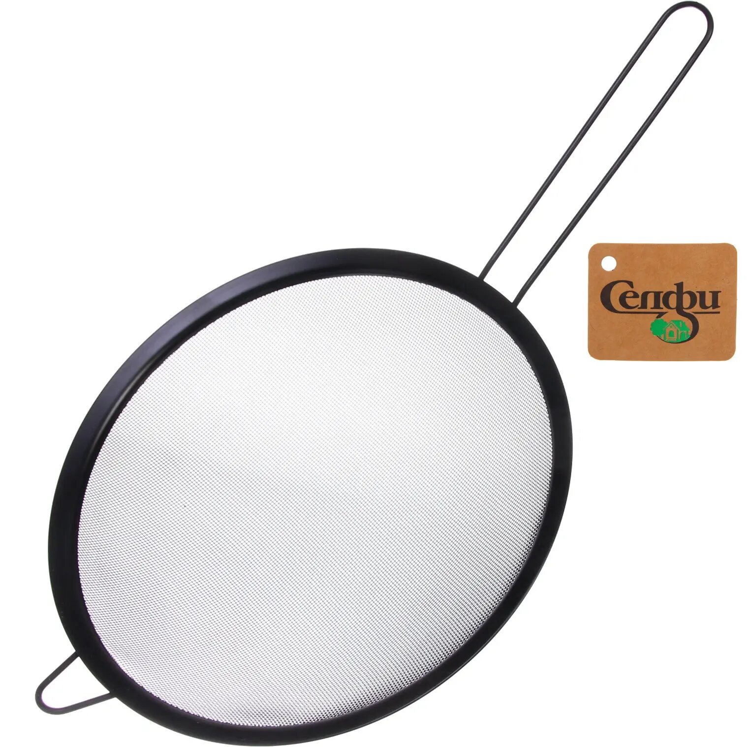 Сито «Black» металлическое, 24,5 см, 2 ручки, для просеивания и процеживания, бренд Селфи