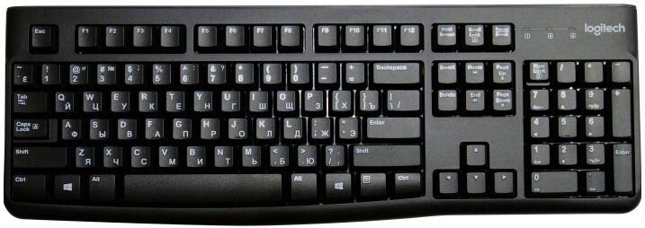 Logitech Клавиатура Logitech K120 Keyboard 920-002583, 104кн, черный (USB) (ret)