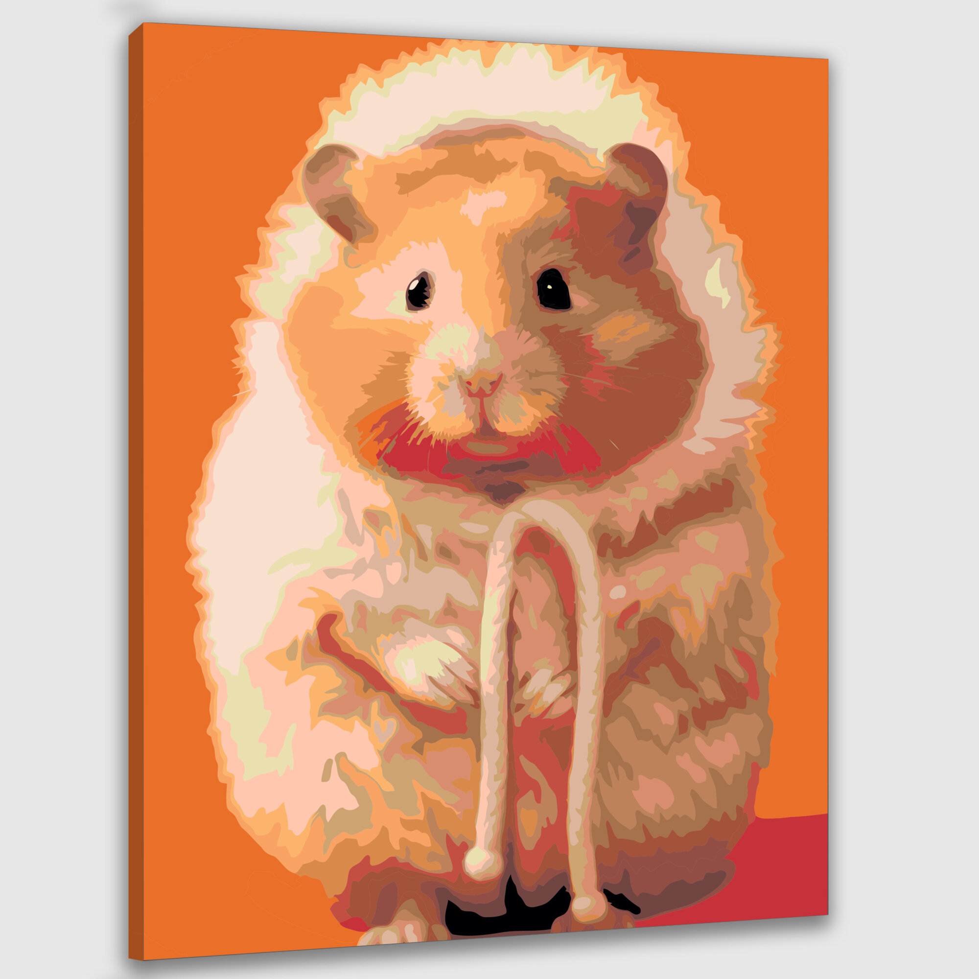 Картина по номерам 40x50 см, хомяк, шубка, разрешение, студия, освещение, красота, черты лица