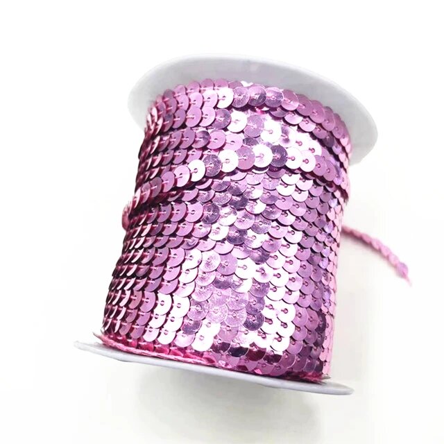 Лента с пайетками Lucky Sewing 6мм 5 ярдов 7 цветов lilac