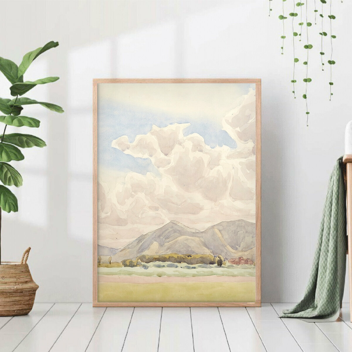 Постер "Горы пейзаж" 50х70 см без рамки на стену для интерьера