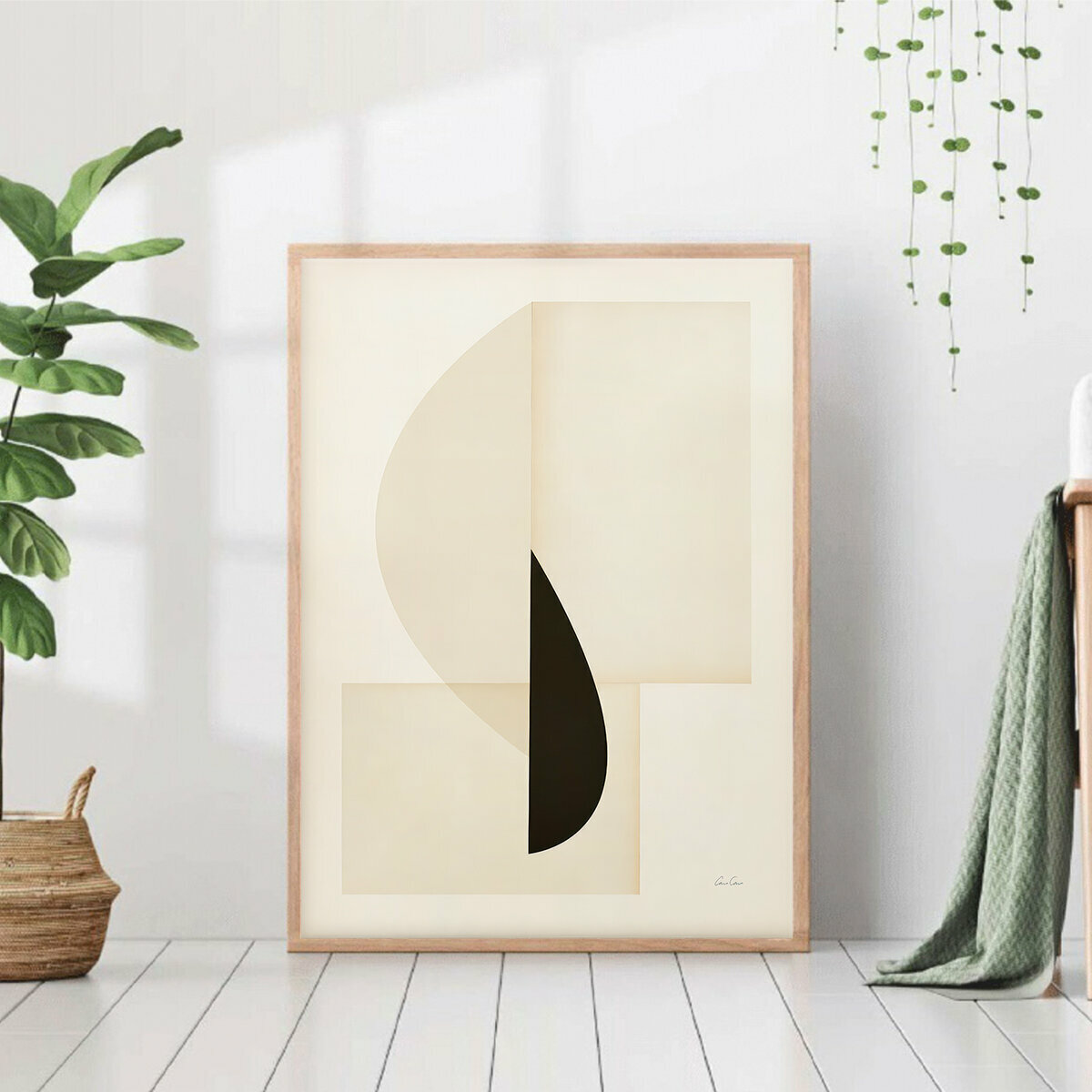 Постер "Абстрактная геометрия" 50x70 без рамки для интерьера на стену