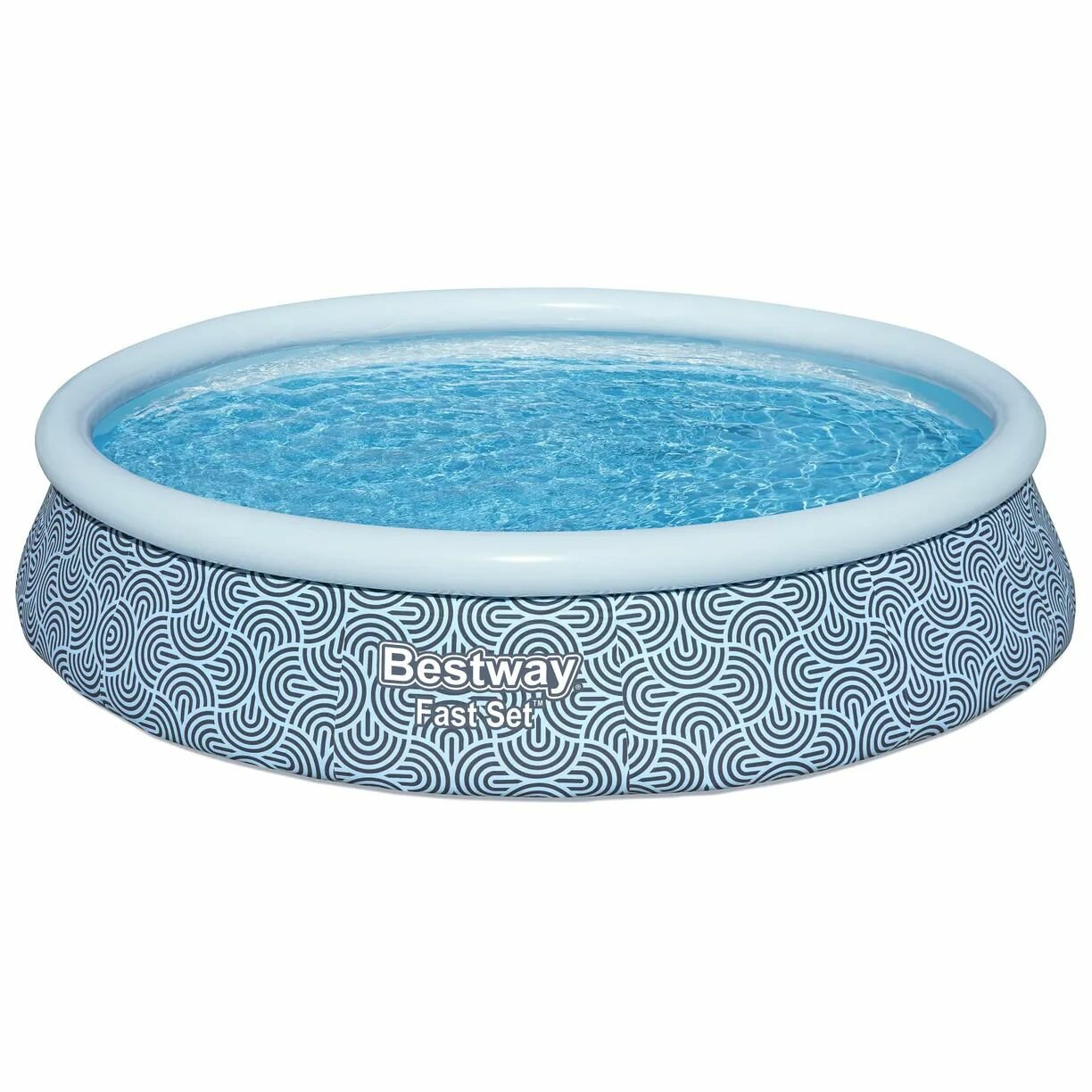 Бассейн Bestway "Fast Set" 57376, надувной, круглый, голубой, 84 см