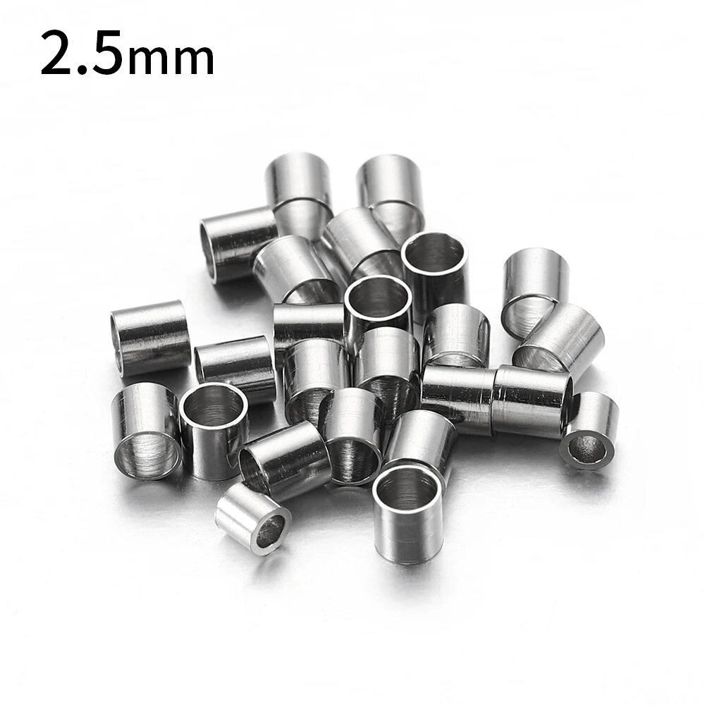 Заключения из нержавеющей стали Ailimi 150 шт, 1.5/2.0/2.5 мм