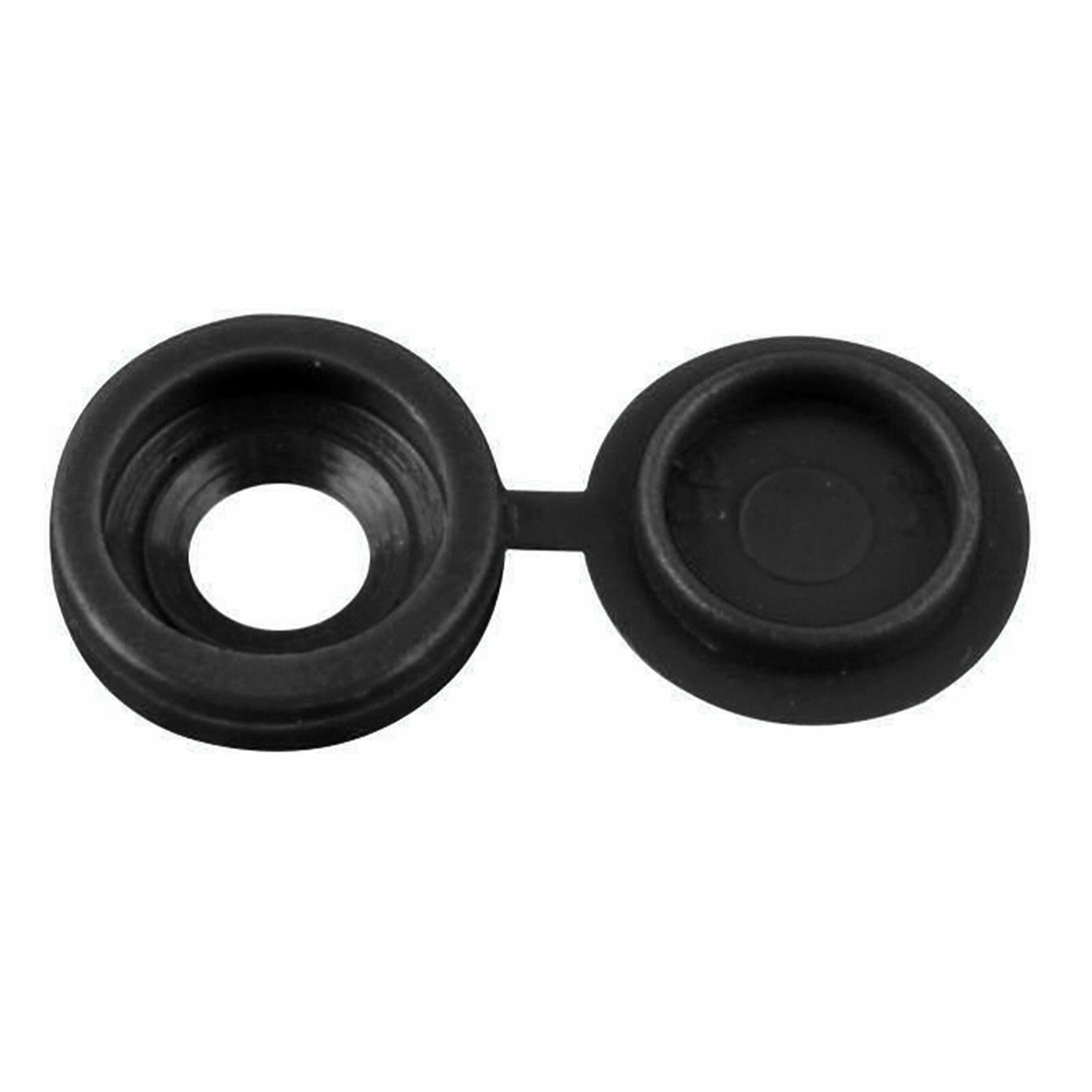 Пластиковые заглушки для винтов M5, чёрные декоративные защитные колпачки для саморезов, заглушки для отверстий в шкафах и мебели