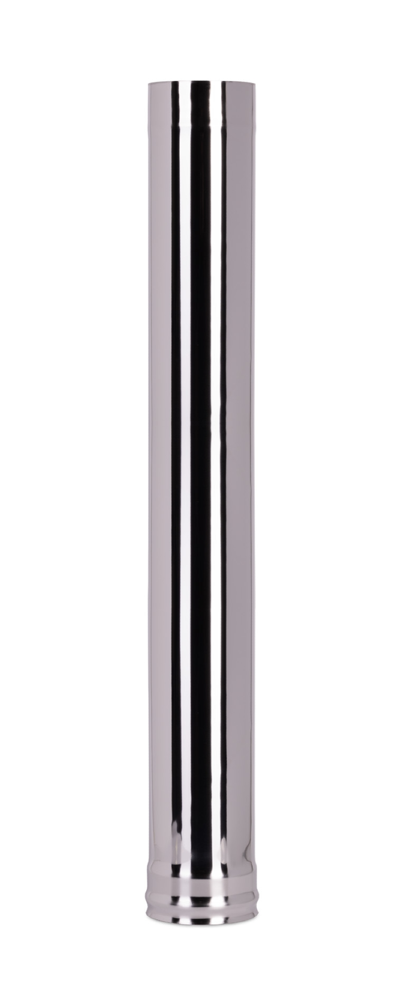 Труба дымоходная Сталь Мастер одностенная, из нержавеющей стали AISI 430 толщиной 1мм, серебристая, диаметр 115мм, длина 1м / строительство и ремонт