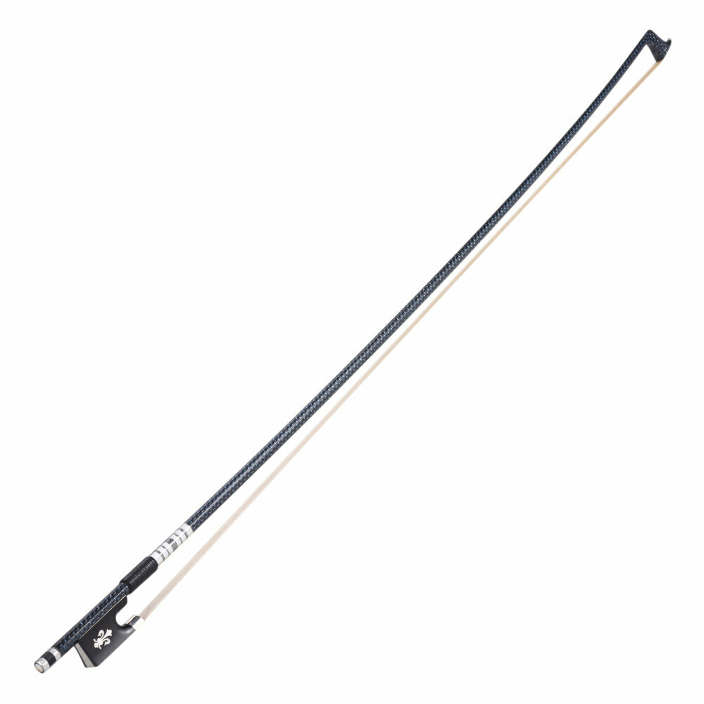 Сбалансированный смычок для скрипки 4/4, плетеный из углеродного волокна, круглый, из изысканного конского волоса и черного дерева.