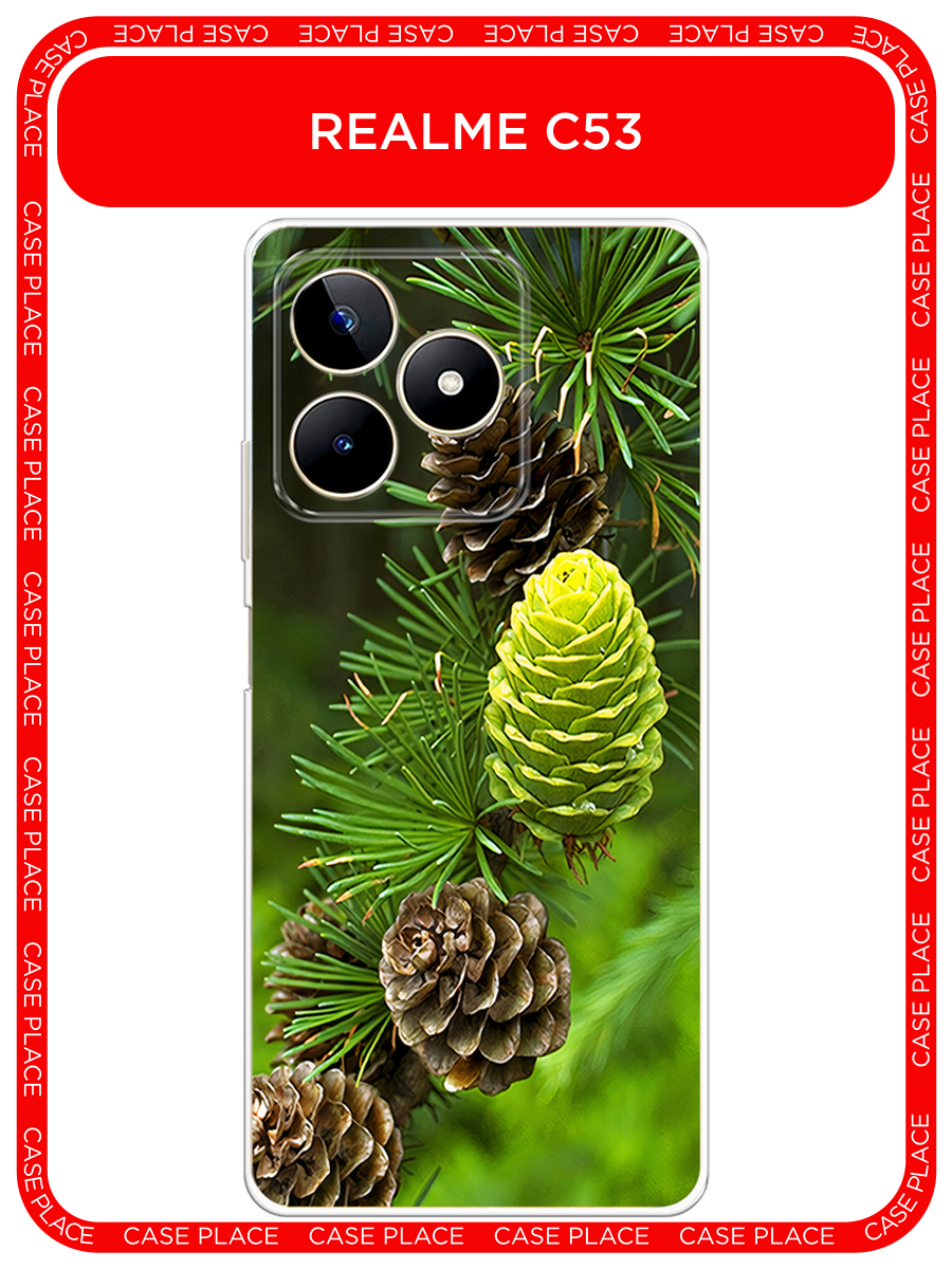 Чехол на Realme Note 50 / Реалми Нот 50 с принтом Лес 13