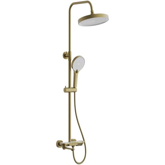 Душевая система Belz B25713-5, брашированное золото