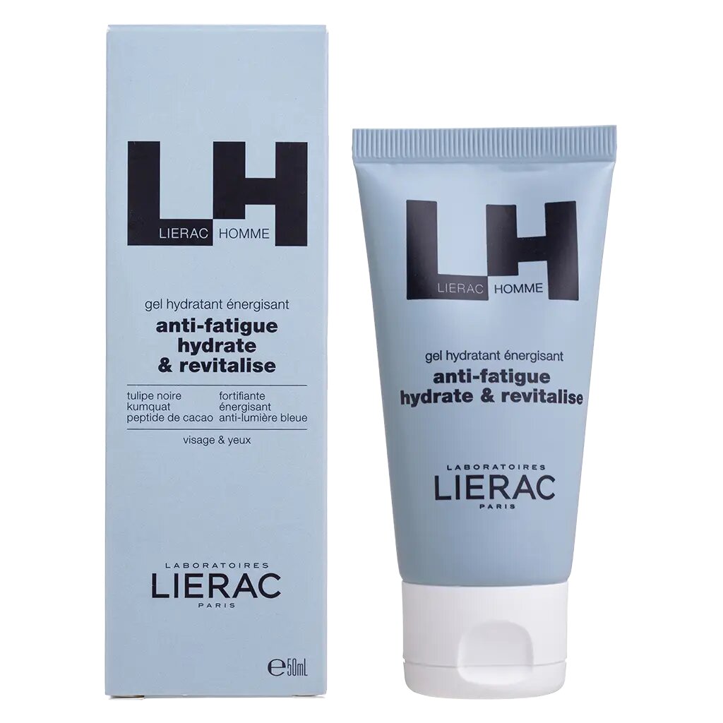 Lierac Homme Гель увлажняющий тонизирующий для лица и кожи контура глаз 50 мл 1 шт