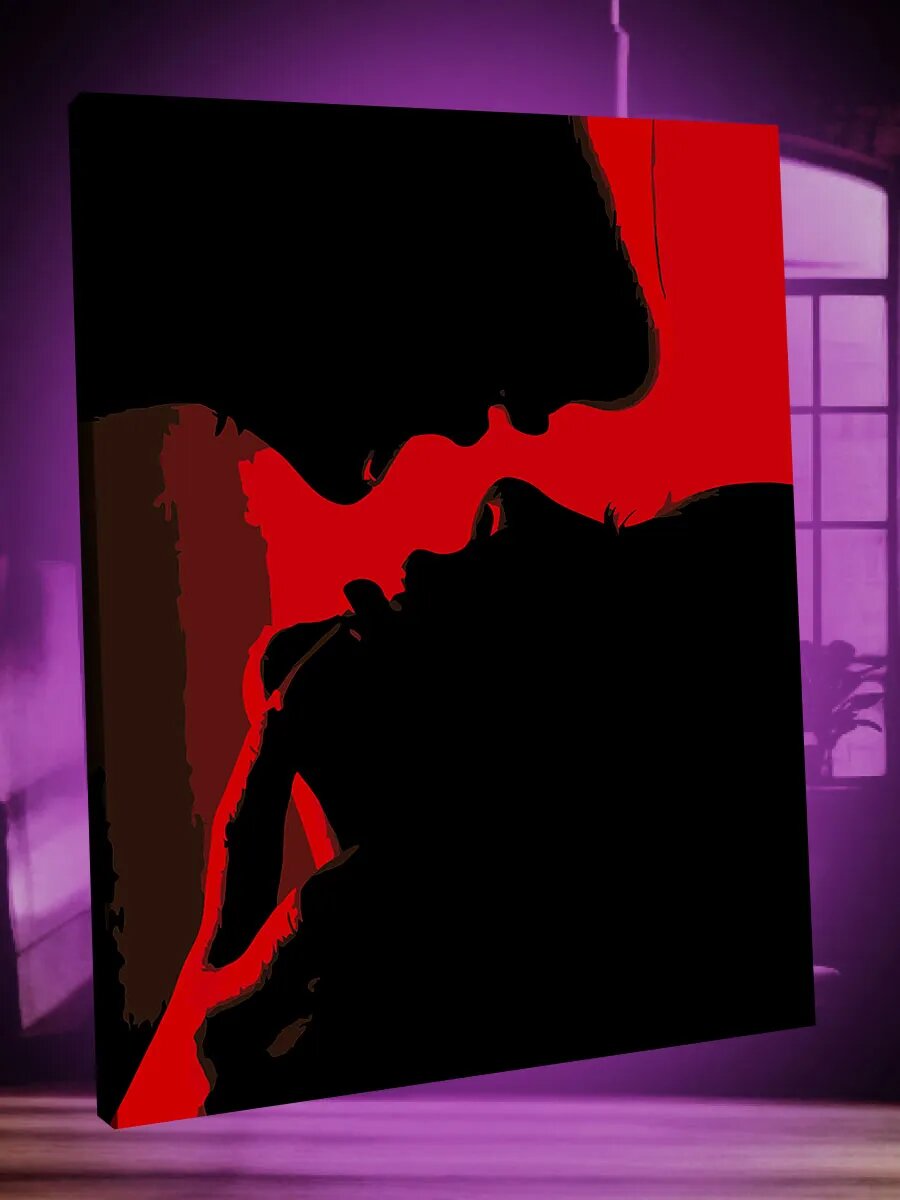 Картины по номерам Поцелуй