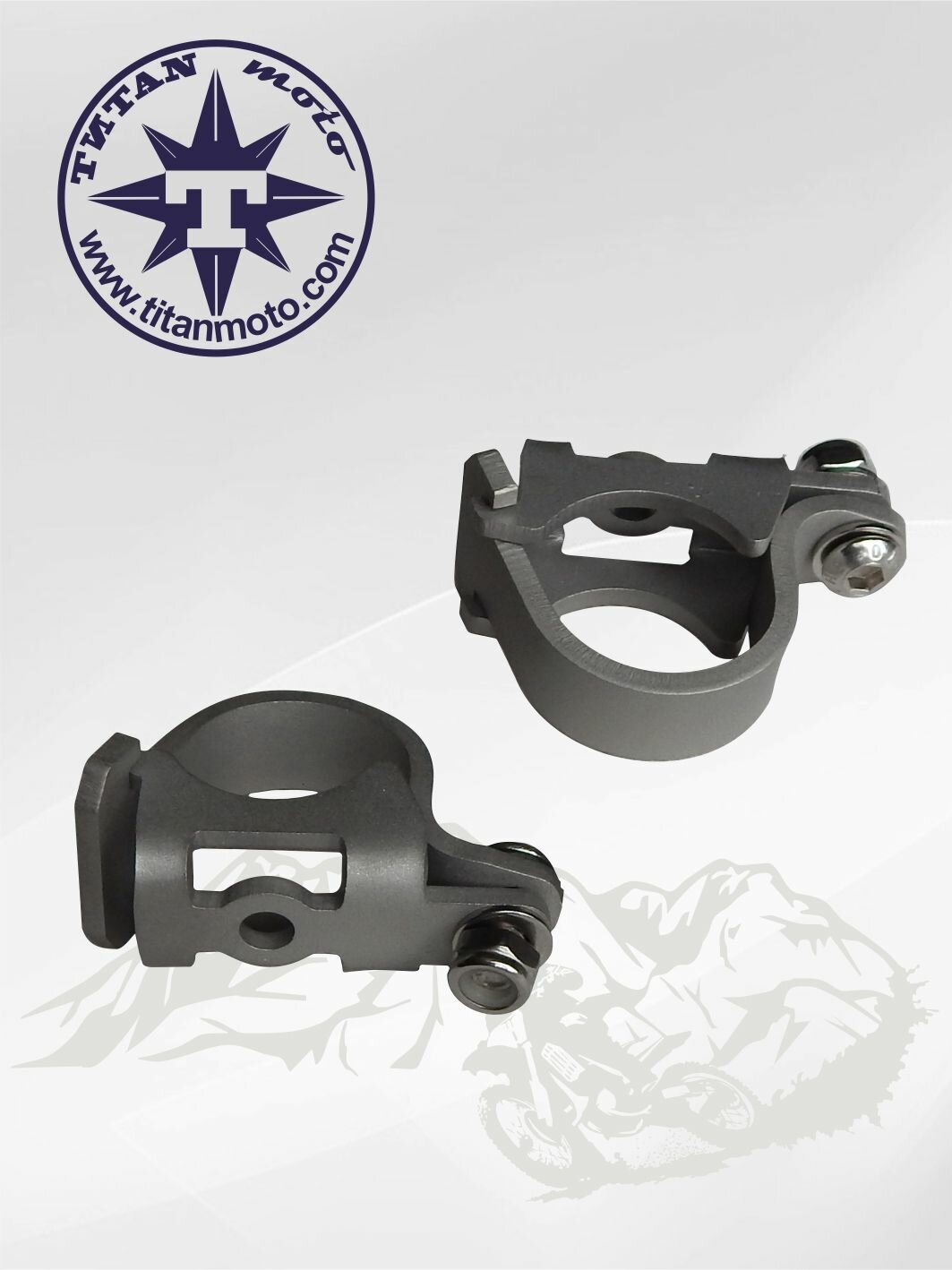 Комплект крепления противотуманных фар. Цвет - Серебристый.