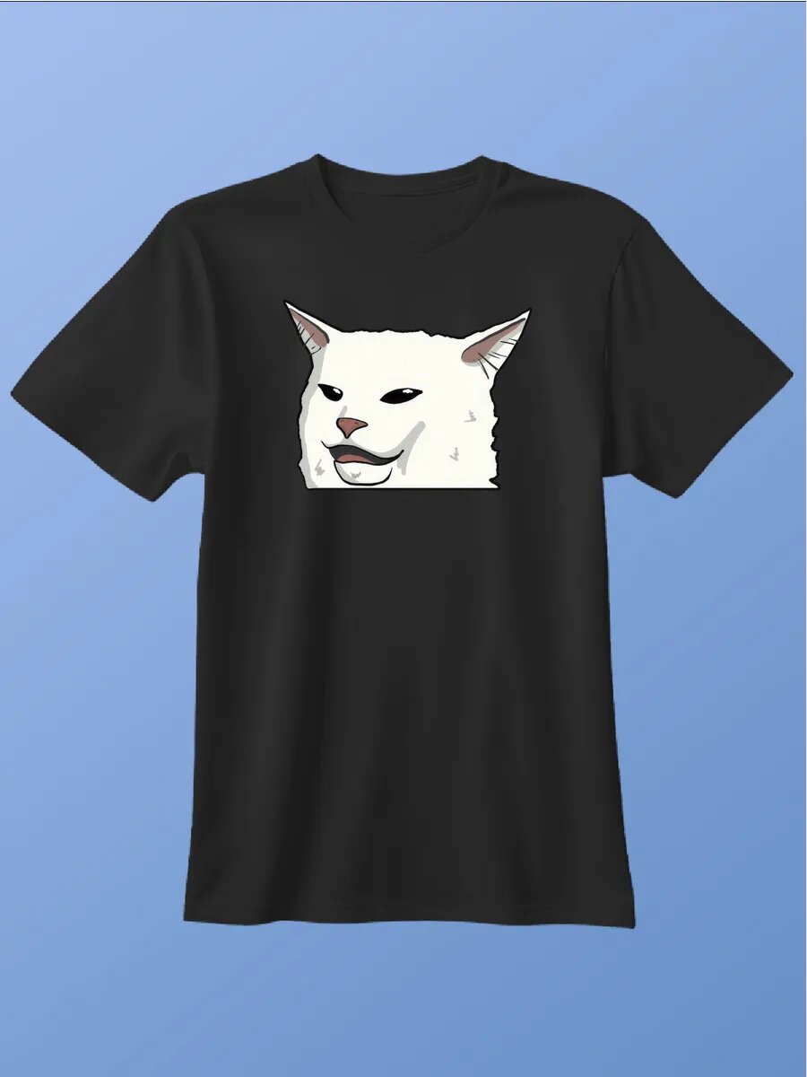 Футболка кот мем