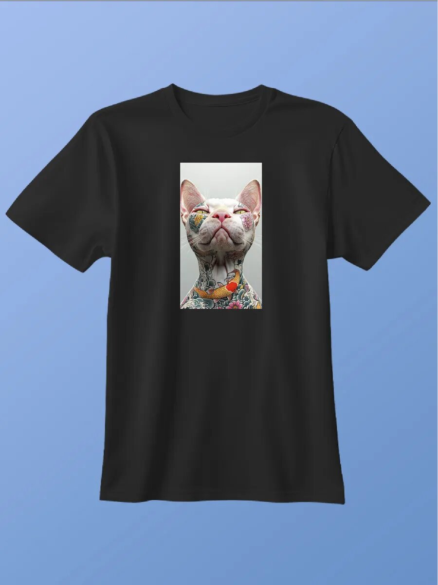 Футболка сфинкс кот
