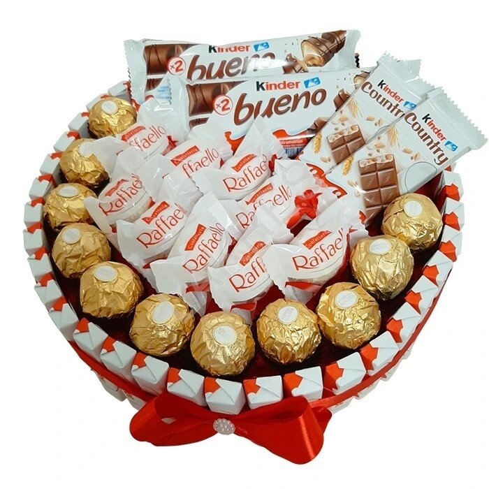 Торт из сладостей Kinder