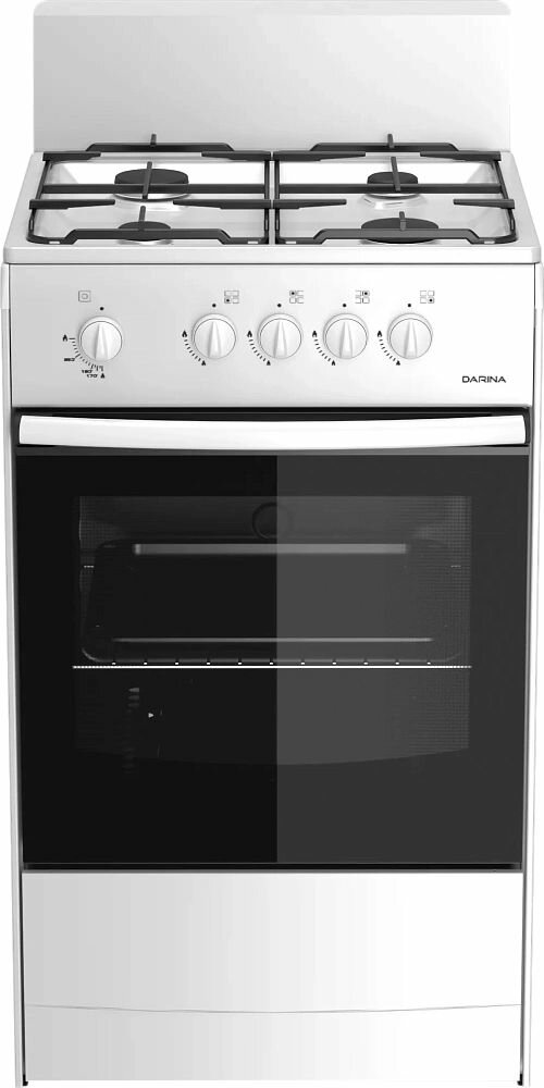 Газовая плита DARINA S4 GM441 101 W, эмалированная сталь, 50л