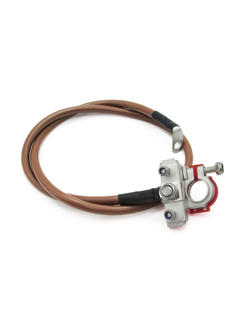 Провод аккумулятора для а/м ВАЗ 2101-21073 (плюс) (840 мм), клемма трехконтактная "Cargen"