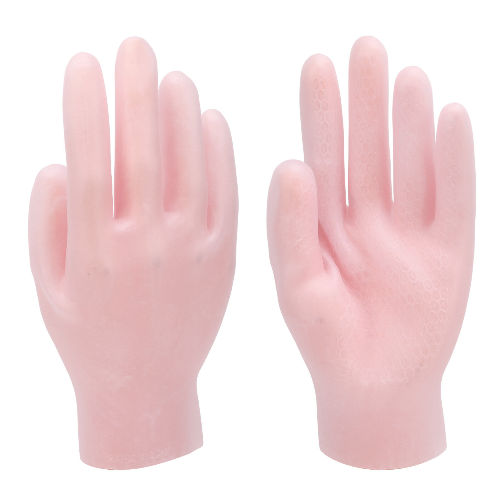 2 пары Увлажняющие силиконовые перчатки эластичная ручная крышка спа -гель увлажняющий перчатки для сухой треснутой кожи розовый