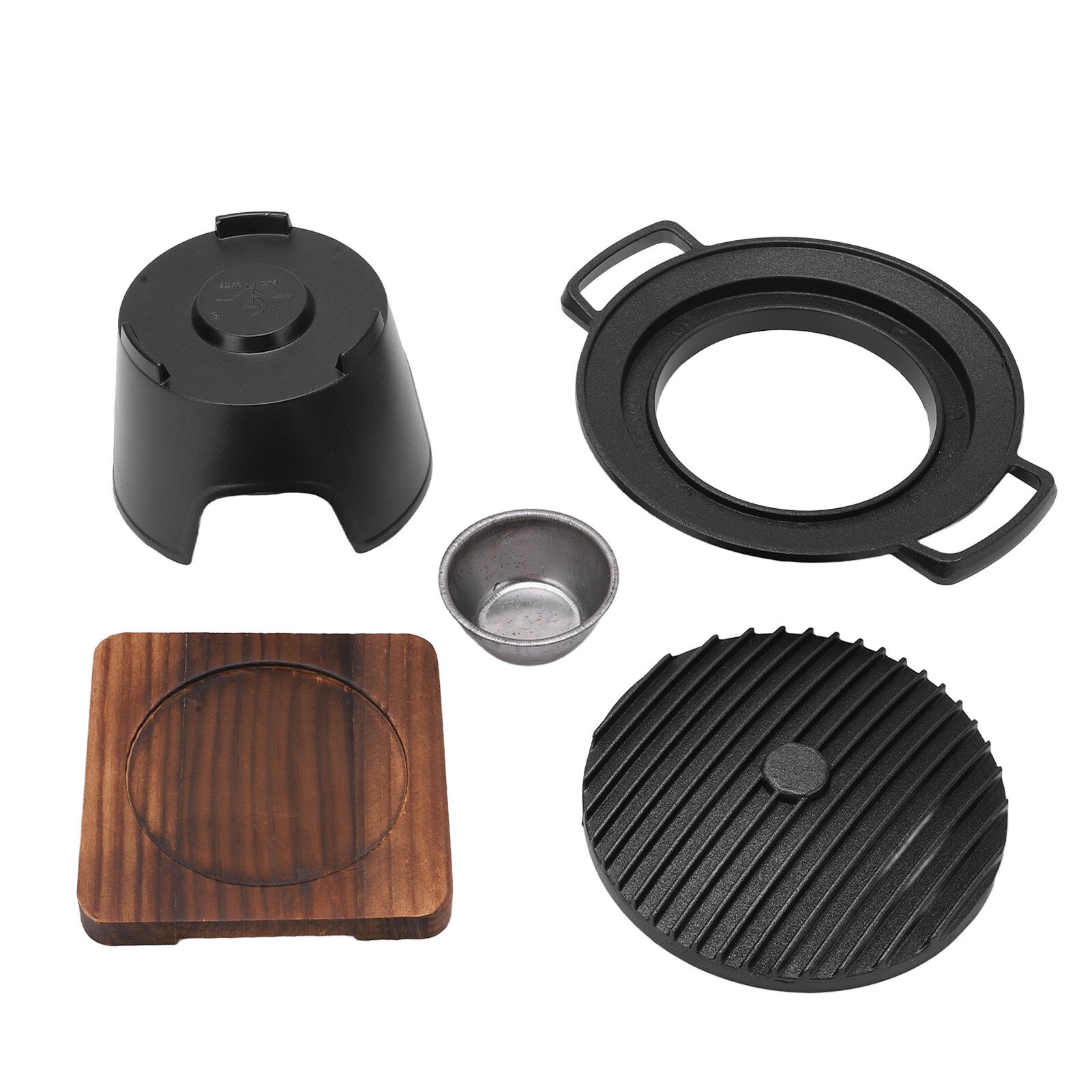 Мини-гриль для барбекю с антипригарным покрытием, изготовленный из пищевого материала, идеально подходит для путешествий, пикников, кемпинга и отдыха на природе, рассчитан на 1-2 человек.