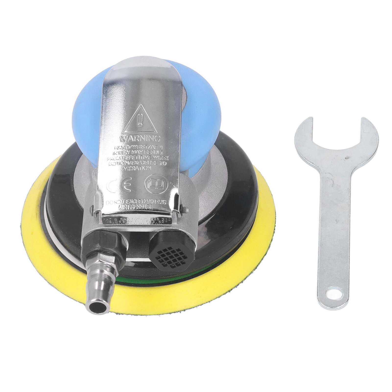 Пневматическая шлифовальная машина с орбитальным движением, 5 дюймов, 12000 об/мин, для шлифовки мебели и кузова автомобиля.