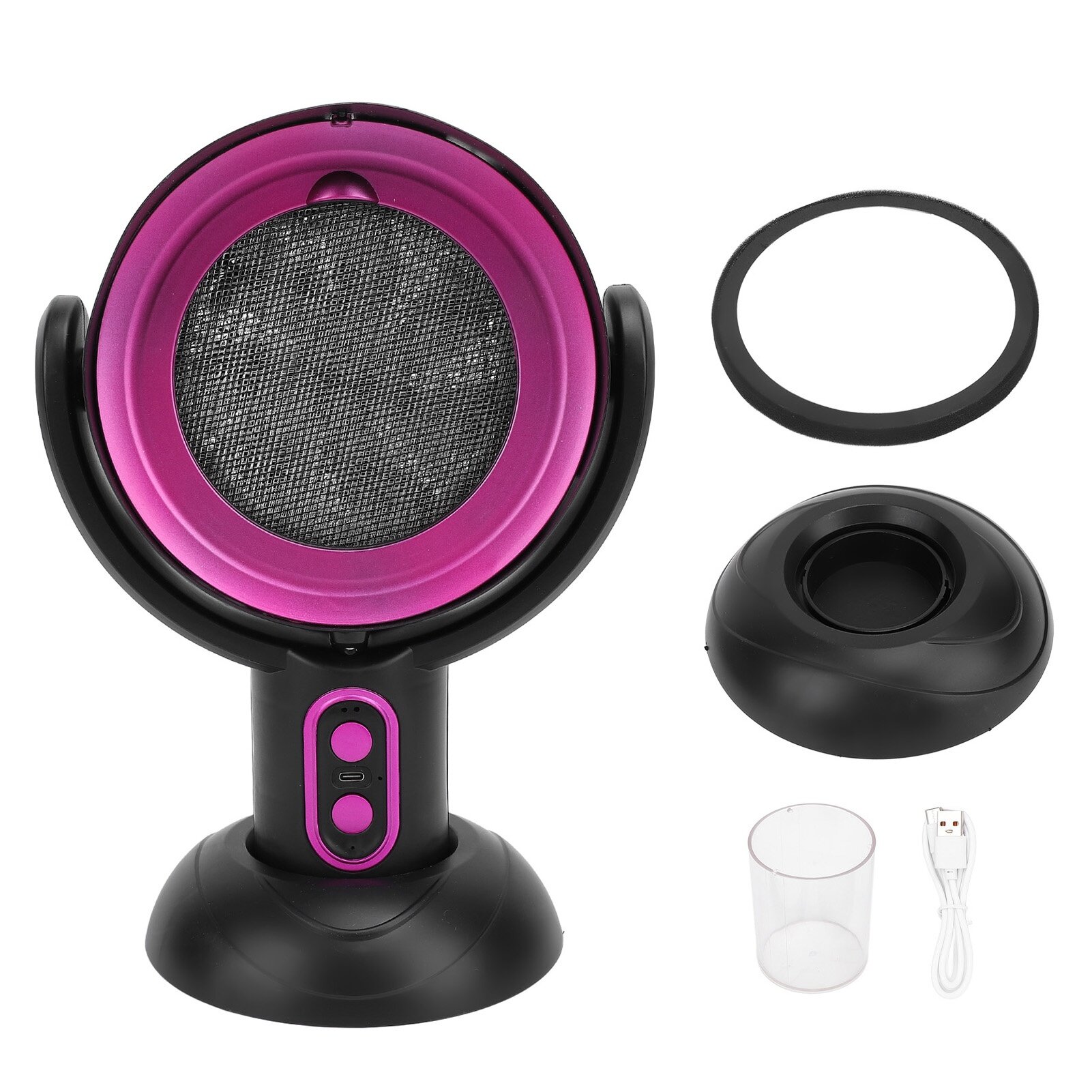 Портативный ареал капюшона отрицательный ион 2 шестерни тихий настольный портативный кухонный выпускной вентилятор с съемным охлаждающим фильтром для сбора масла коробка для барбекю с барбекю фиолето