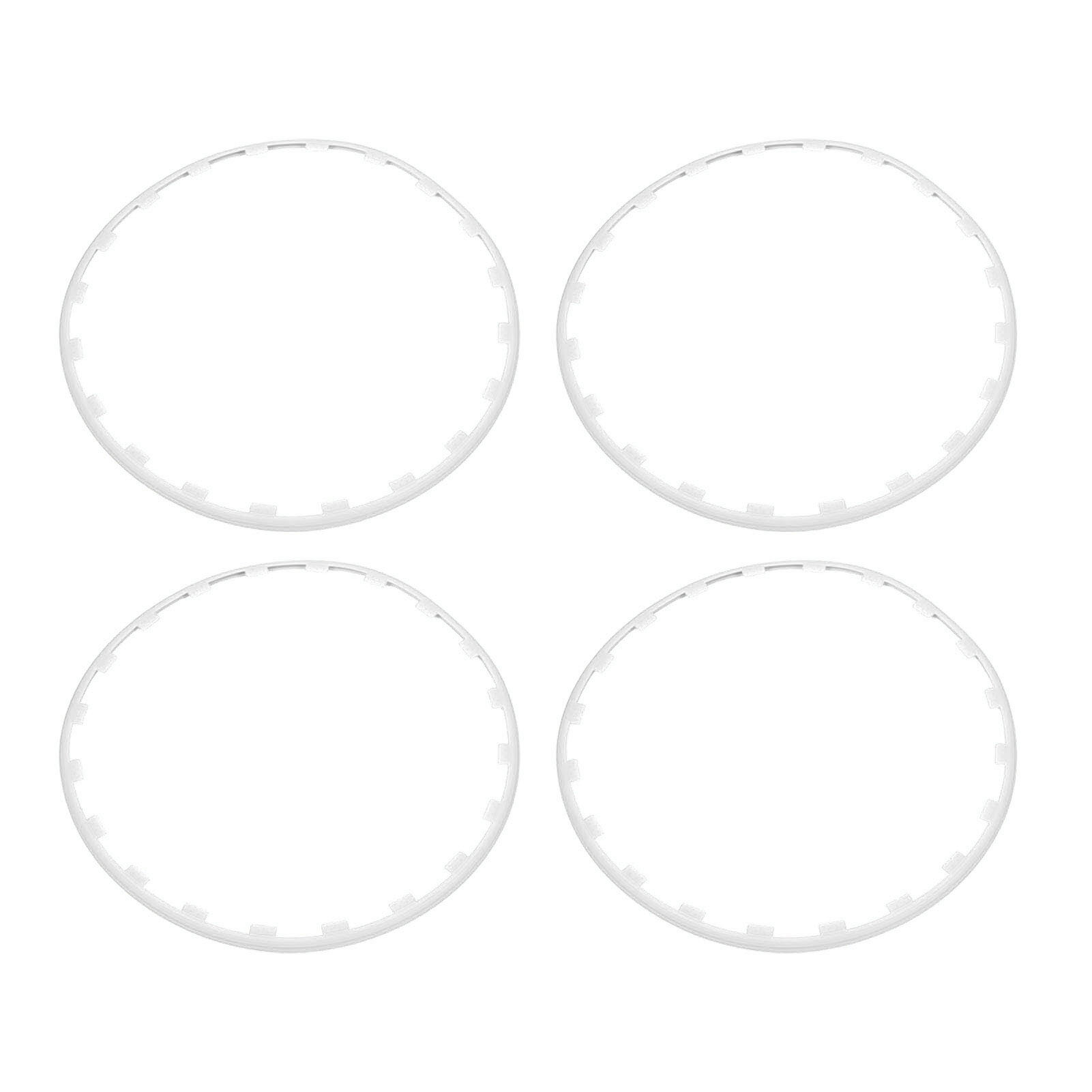 4 шт, 20 дюймов, защитное кольцо для обода колеса, накладка по краям колеса, аксессуары для украшения шин, замена для Tesla Model Y, белый цвет